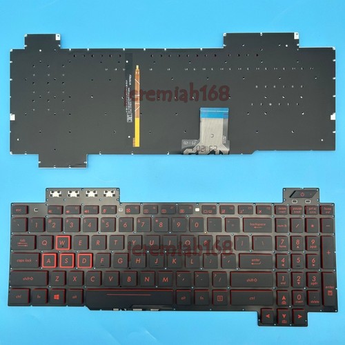 NEW For Asus TUF Gaming FX80 FX80GD FX80GE FX80GM English Keyboard Red ...