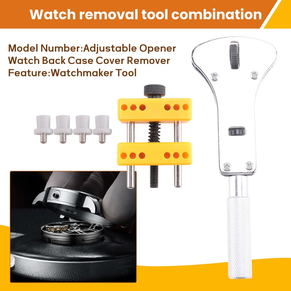 Adjustable Watch Case Removal Mount Three-Claw Open Cover Set Watch ...