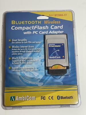 AmbiCom BT2000D-CF Bluetooth Compact Flash Card with PCMCIA Adapter ...