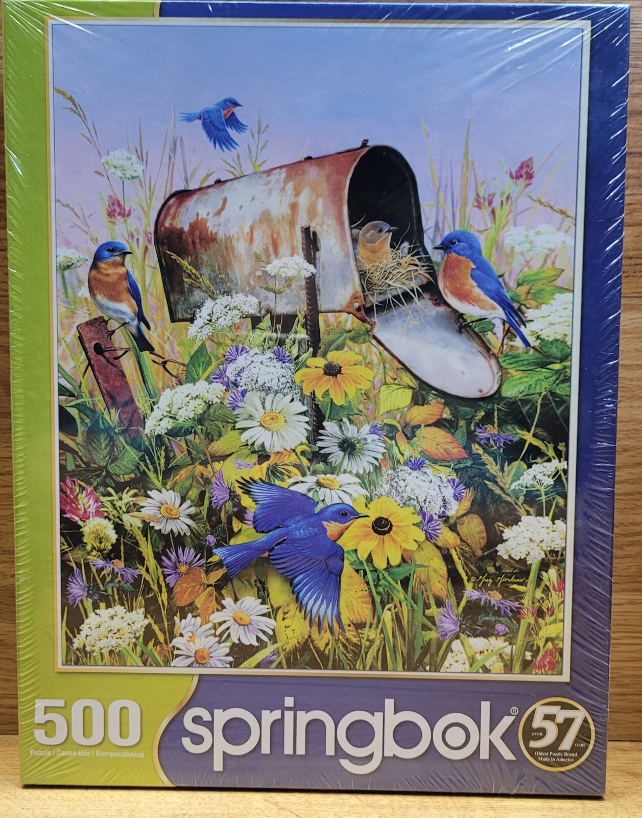 500 Piece Springbok Puzzle Blue Birds 2018 Made in the USA 91683015795 ...