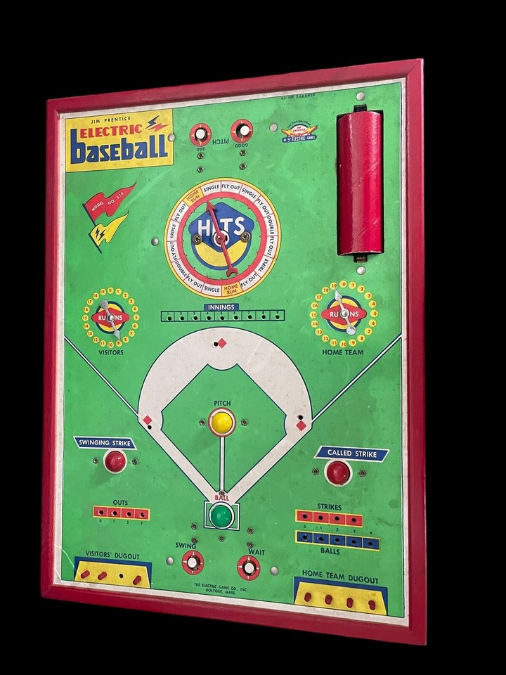 Vintage Jim Prentice Electric Baseball Game | eBay