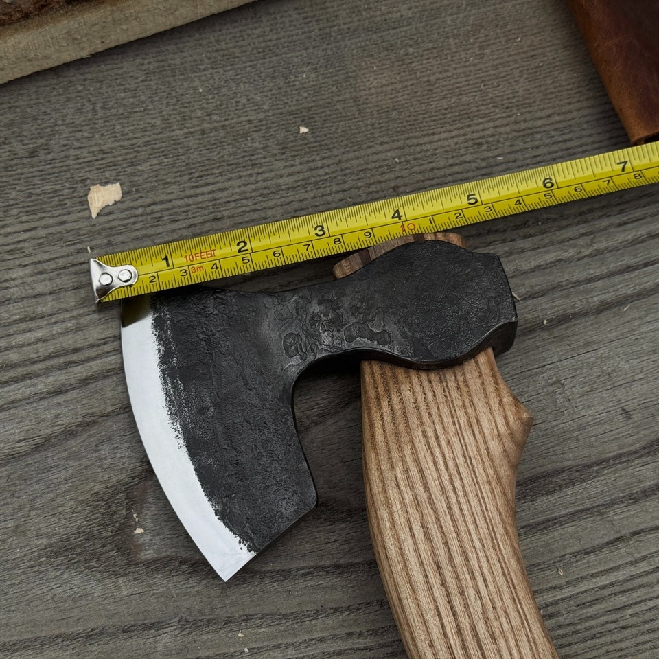 Wood Carving Hatchet Hand-Forged Ash Handle Steel Blade Spoon Carving ...