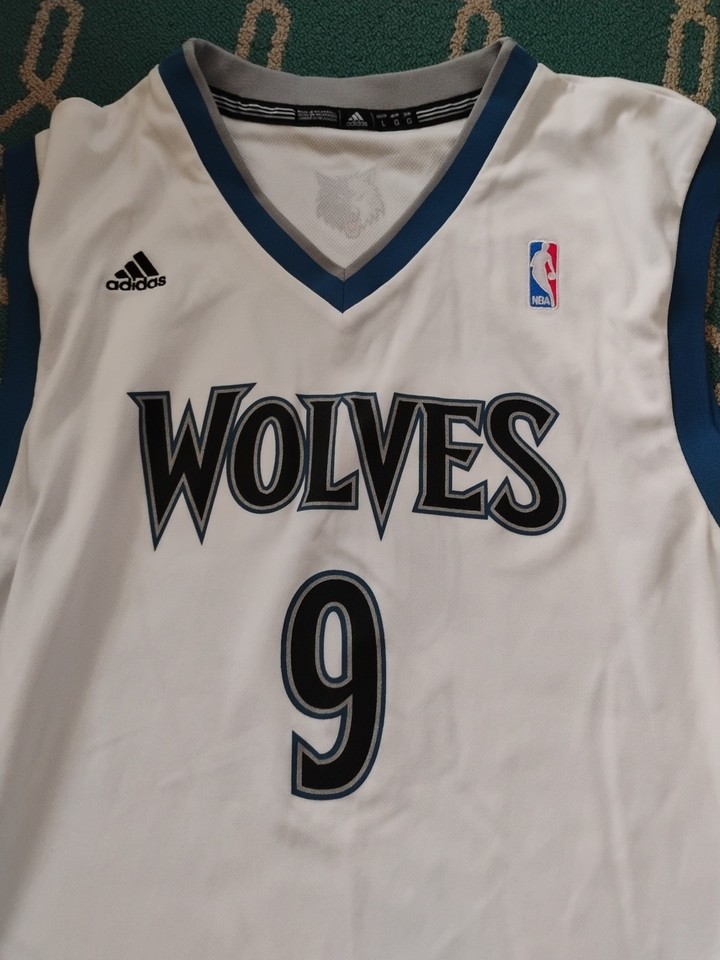Adidas Ricky Rubio #9 Minnesota Timberwolves Basketball Jersey - Size ...