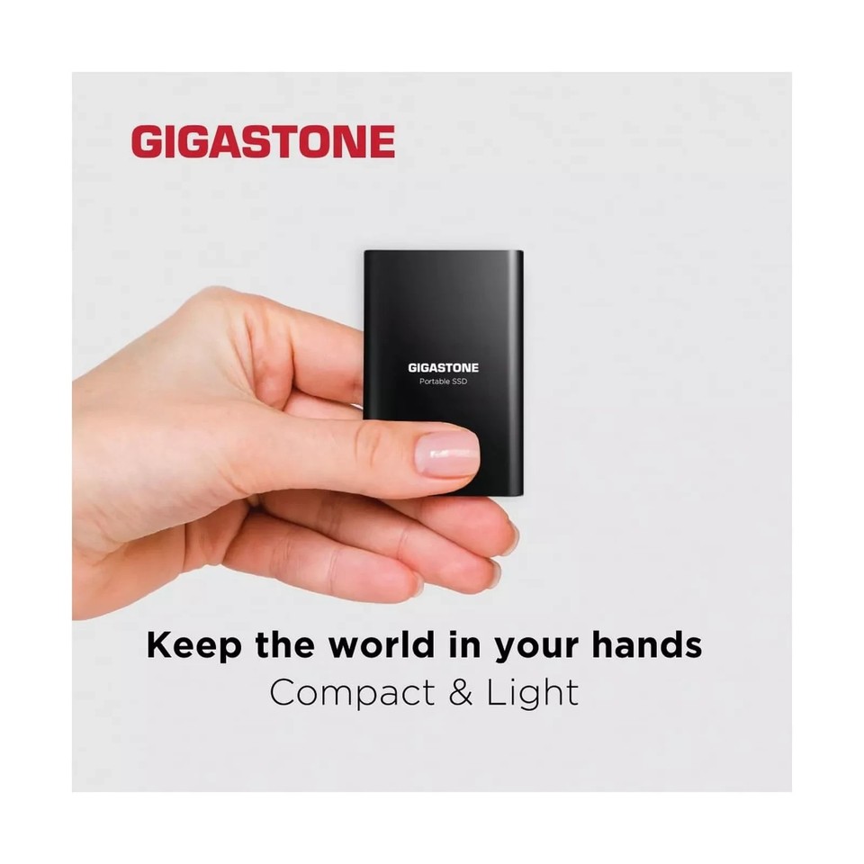 NEW GIGASTONE 2TB Compact Portable SSD (Metal) USB-C 500 MB/s HIGH ...