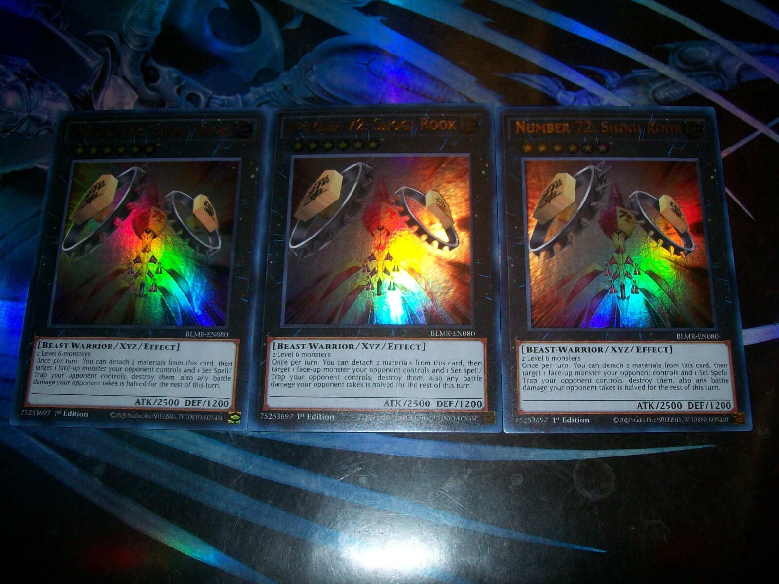 3x Number 72: Shogi Rook 1st Edition Ultra Rare BLMR-EN080 Yu-Gi-Oh! | eBay