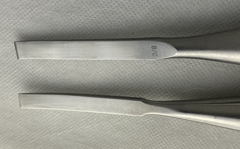 ZIMMER 2888-00-02 Smith Petersen Reta Osteotome Straight Curved 3/8in 9 ...