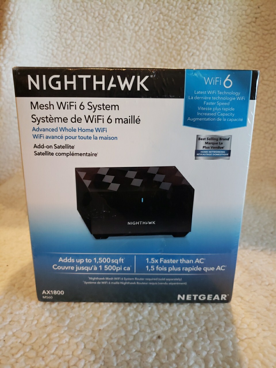 Netgear Nighthawk MS60 Mesh Add On Satellite Wifi 6 AX1800 MS60-100CNS ...