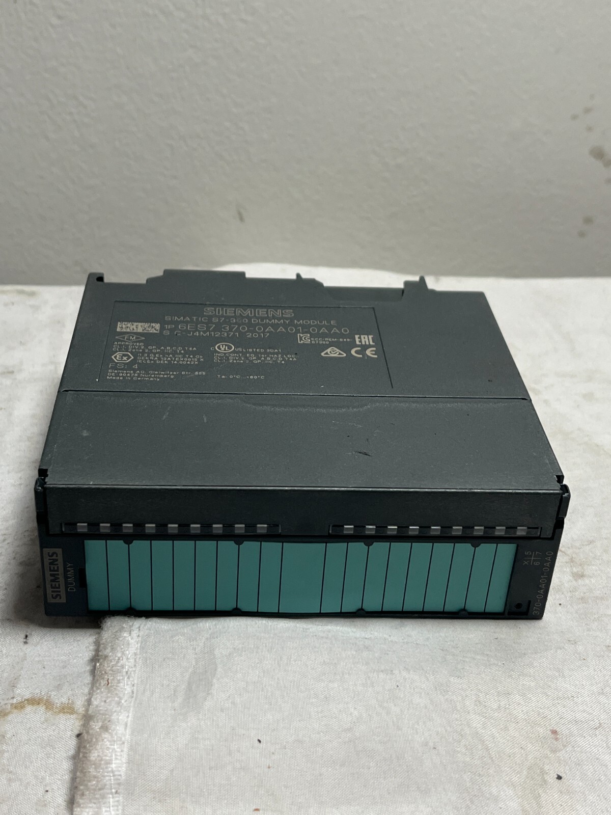 SIEMENS SIMATIC S7 6ES7-370-0AA01-0AA0 Dummy MODULE 2017 | eBay