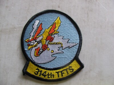 USAF AIR FORCE 314th TFTS TACTICAL FIGHTER TRAINING Military Patch 3 ...