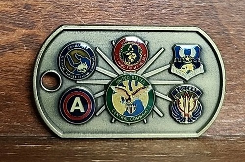 Commander In Chief CENTCOM General Tommy Franks Dog tag Challenge Coin ...