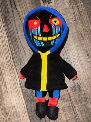 Undertale Glitchtale Sans Plush 10" Skeleton Sentry Hoodie | eBay