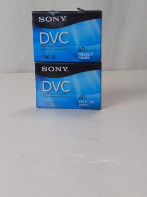 Sony DVC Mini-DV 60 2-Pack Premium Blank Tapes Digital Video Cassettes ...