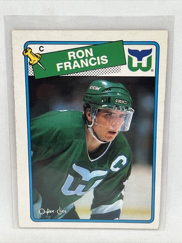 Hartford Whalers - Ron Francis - 1988-89 O-Pee-Chee - Base Card - #52 ...