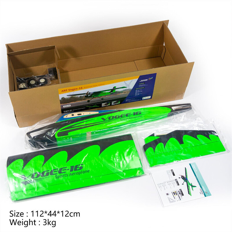 TCG16 Vogee ARF Balsa Wood RC Model Radio Control Airplane 1600mm ...