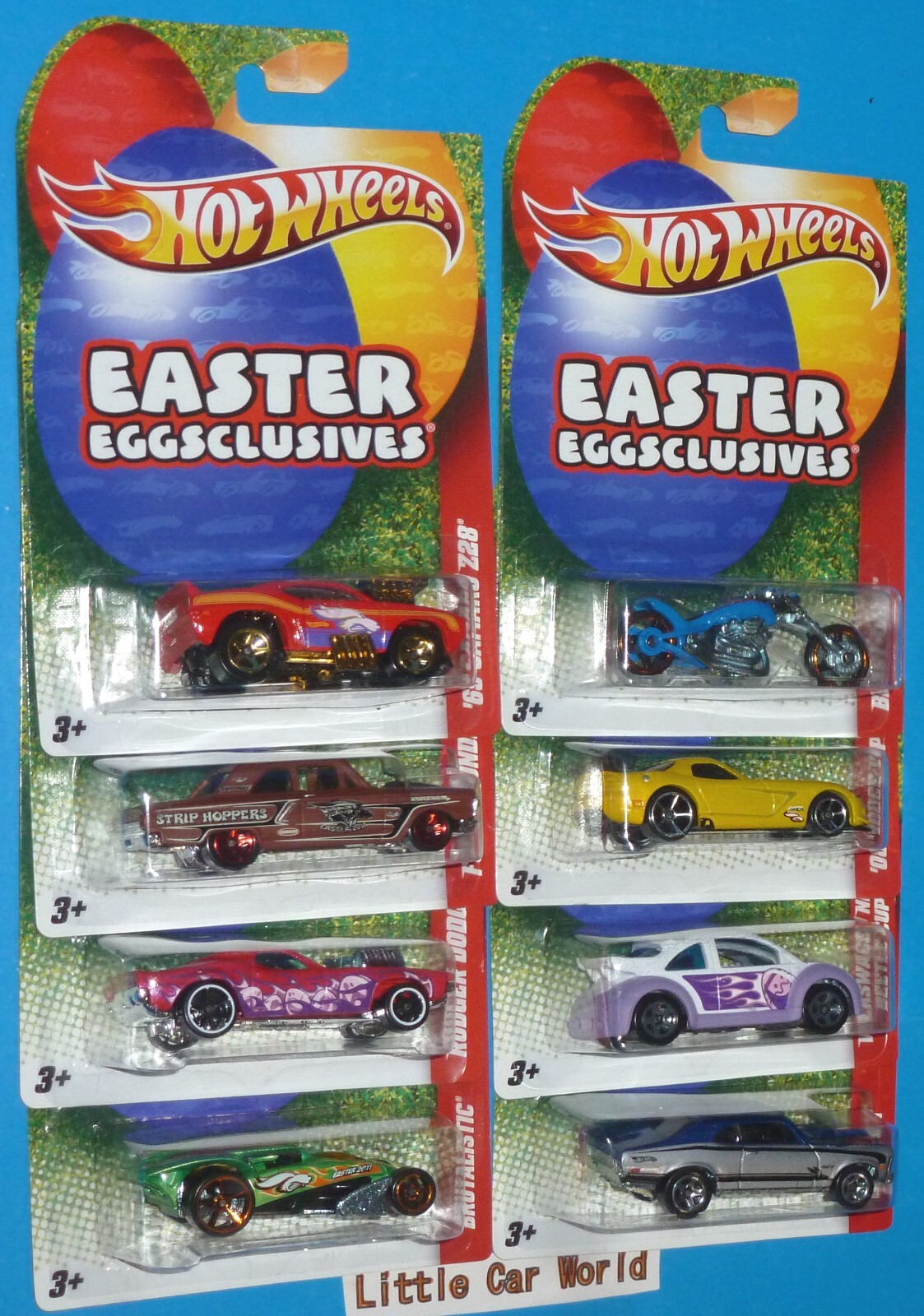 2011 HOT WHEELS Easter Eggsclusives Set of 8 VW Z28 Dodger Viper Nova ...