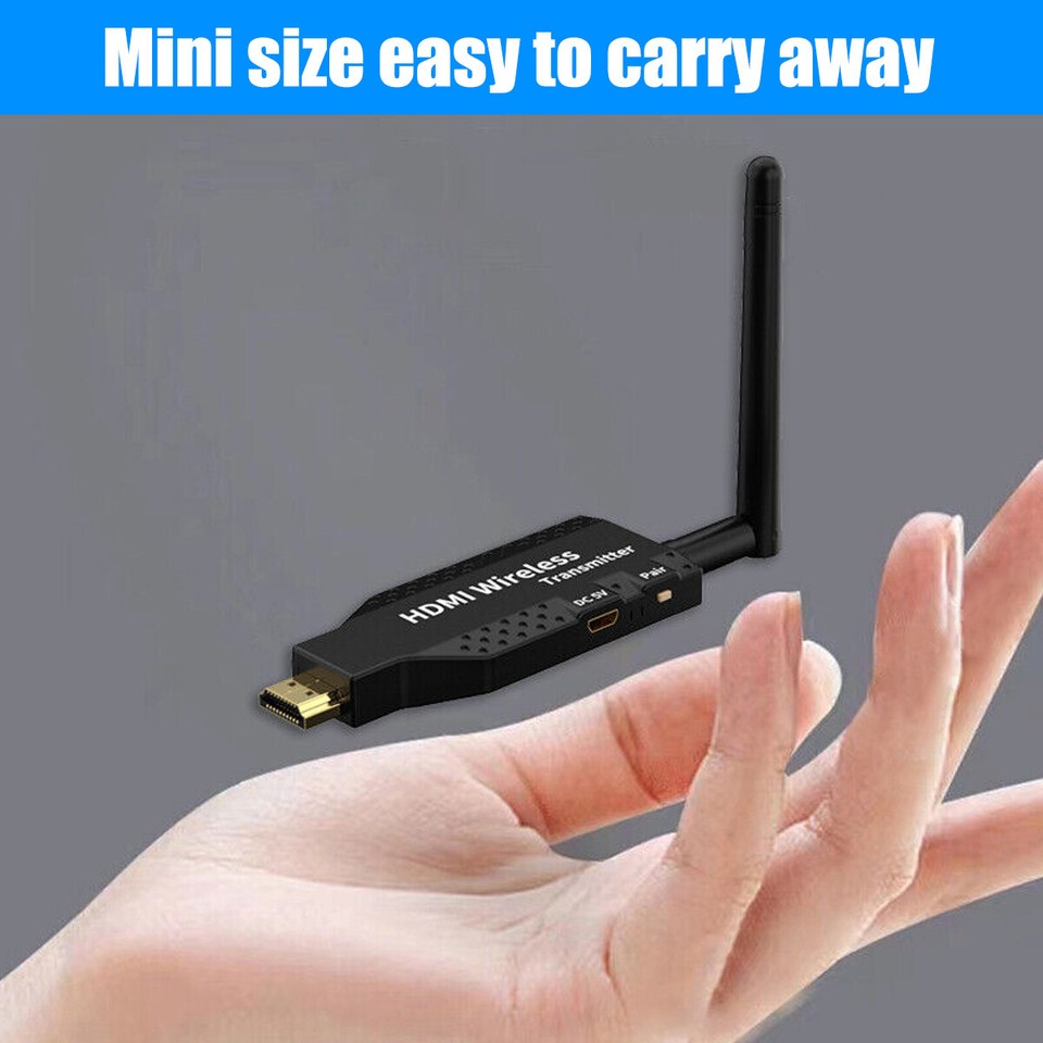 100m Wireless HDMI Extender PC To TV Display Video Transmitter and ...