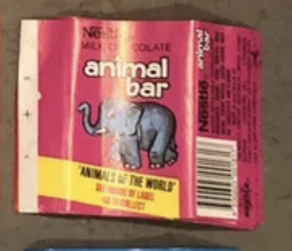 Vintage 1980s Nestle Animal Bar Wrappers - No.30 Ibex | eBay