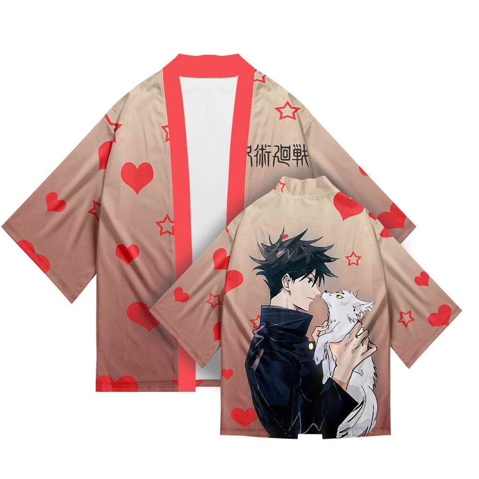 Jujutsu Kaisen Gojo Satoru Anime Cosplay Kimono Costume Haori Casual ...