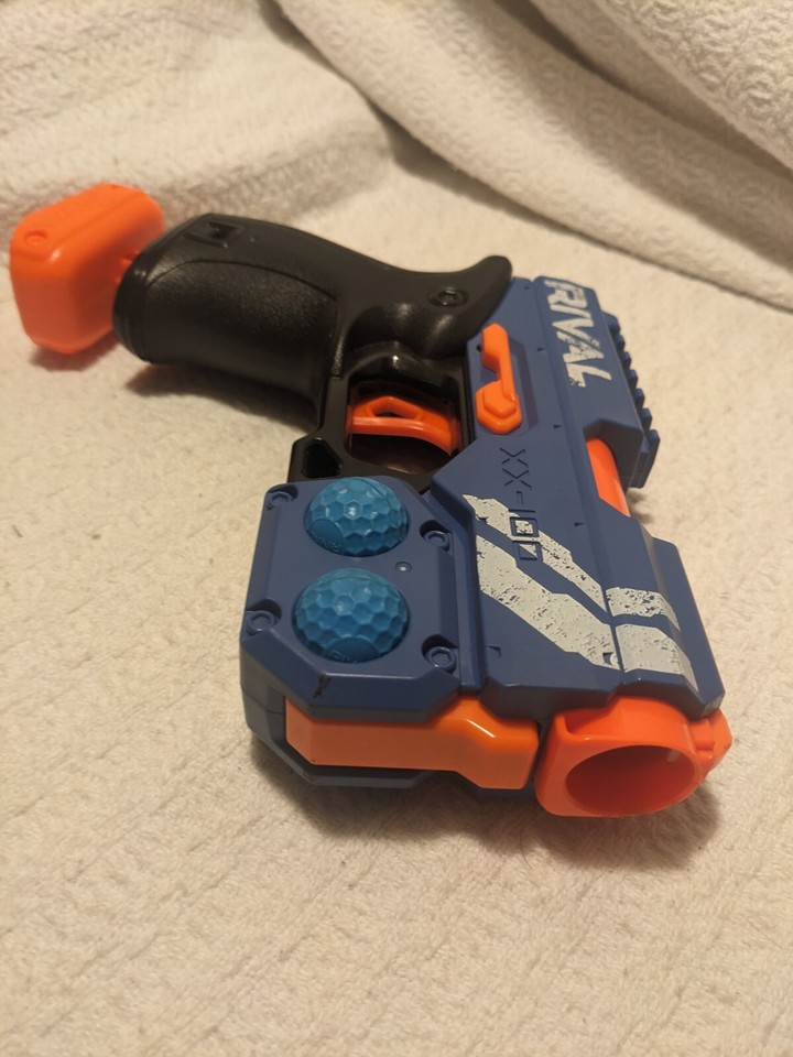 Nerf Rival Knockout XX-100 Team Blue Blaster Pistol Single Shot Toy Gun ...