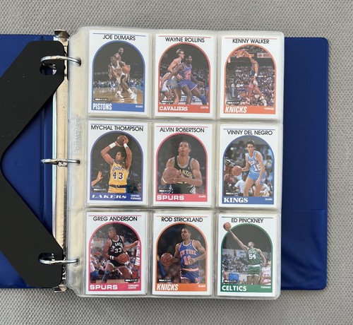 1989-90 NBA HOOPS Basketball Complete Set #1-353A/B w/Binder-Robinson ...