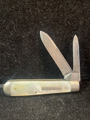 VERY RARE Vintage CHALLENGE CUTLERY 2-Blade Pearl Handle Pocket Knife ...