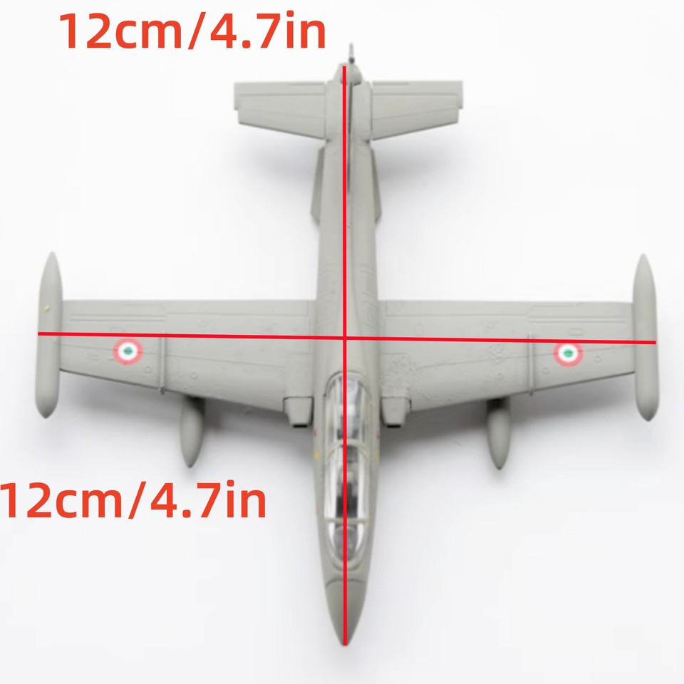 12cm Diecast Alloy 1/94 Italy For Aermacchi MB339 Fighter Model Decor ...