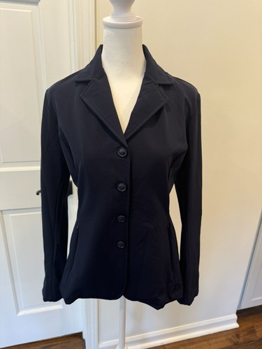Grand Prix Navy Blue Softshell Show Coat Tech Riding Jacket Washable | eBay