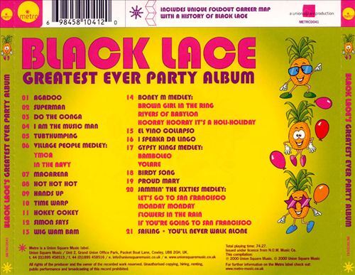 BLACK LACE GREATEST PARTY ALBUM EVER NEW CD 698458104120 | eBay