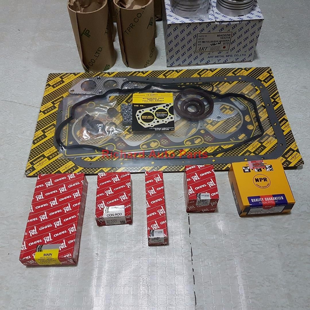 Heavy Duty Engine Rebuild Kit Overhaul Mitsubishi 4D55 4D56 Non-Turbo ...