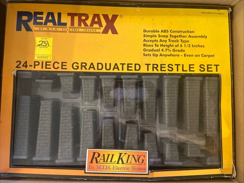 MTH Real Trax 24 Piece Graduated Trestle Set | eBay