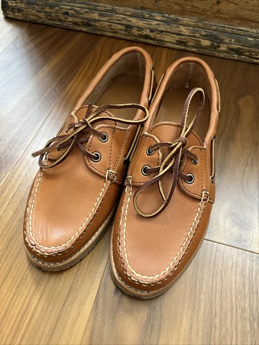 J.Crew/Rancourt & Co. Boat Shoes Essex Cognac Men’s Size. 8 | eBay