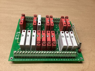 OPTO 22 G4PB24 TERMINAL BOARD w/ (10) G4 ODC5 relay (7) G4 IDC5D ...