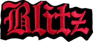 Patch - Blitz Red Logo Street Punk Rock Music Band British 1980's Iron ...