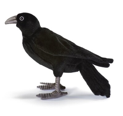 Hansa Black Crow Plush Bird 12" #6266 NEW | eBay