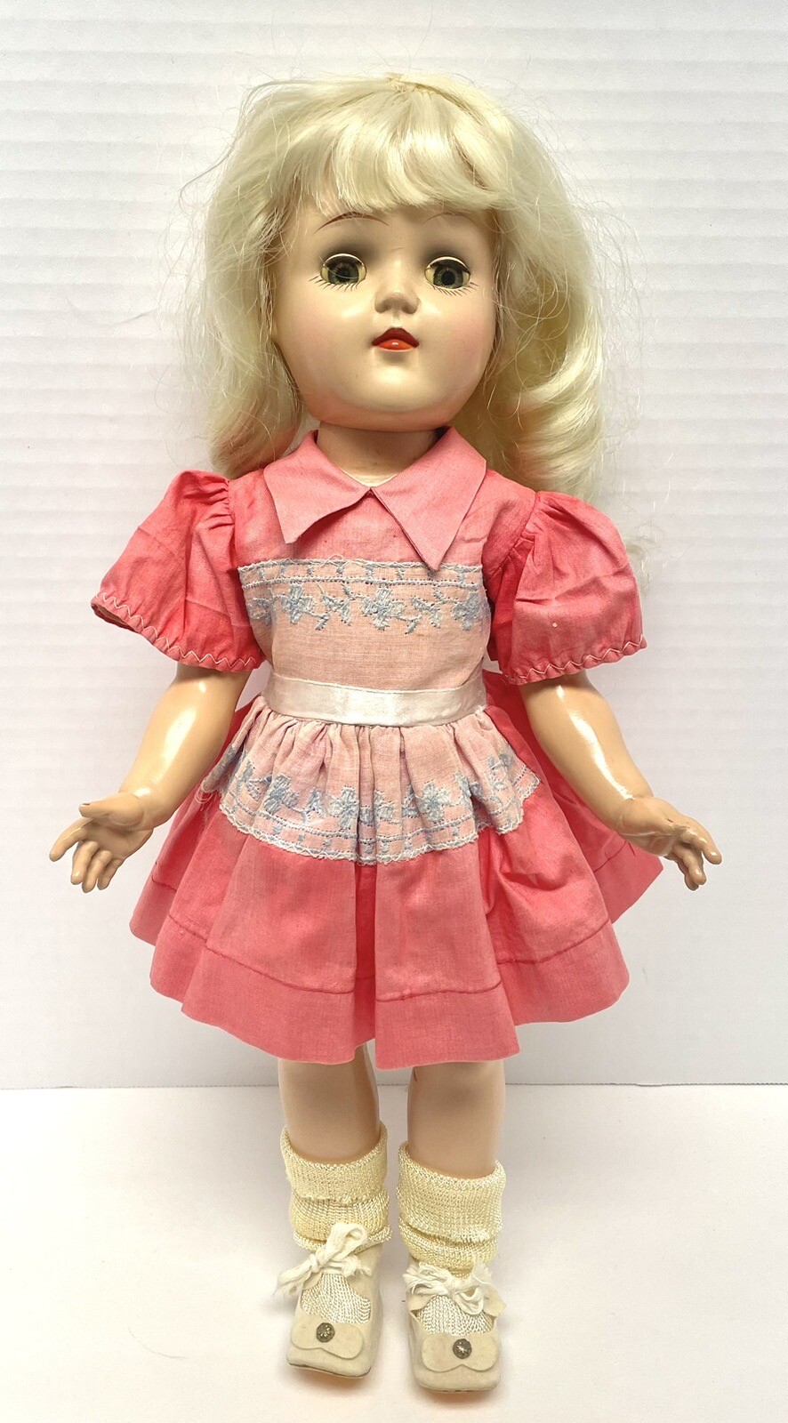 Vintage Ideal Toni Doll P-91 16 IN Hard Plastic 1950's Non Walker ...