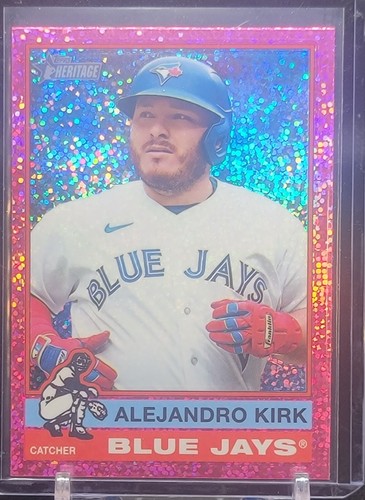 Alejandro Kirk 2025 Topps Heritage High Number SP #489 Chrome Pink ...