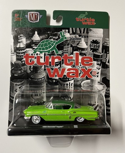 2022 M2 MACHINES 1958 CHEVROLET IMPALA TURTLE WAX AUTO DRIVERS R83 22 ...