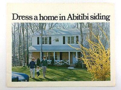 Dress Home In Abitibi Siding Panel Products 70s Sale Sample Brochure ...