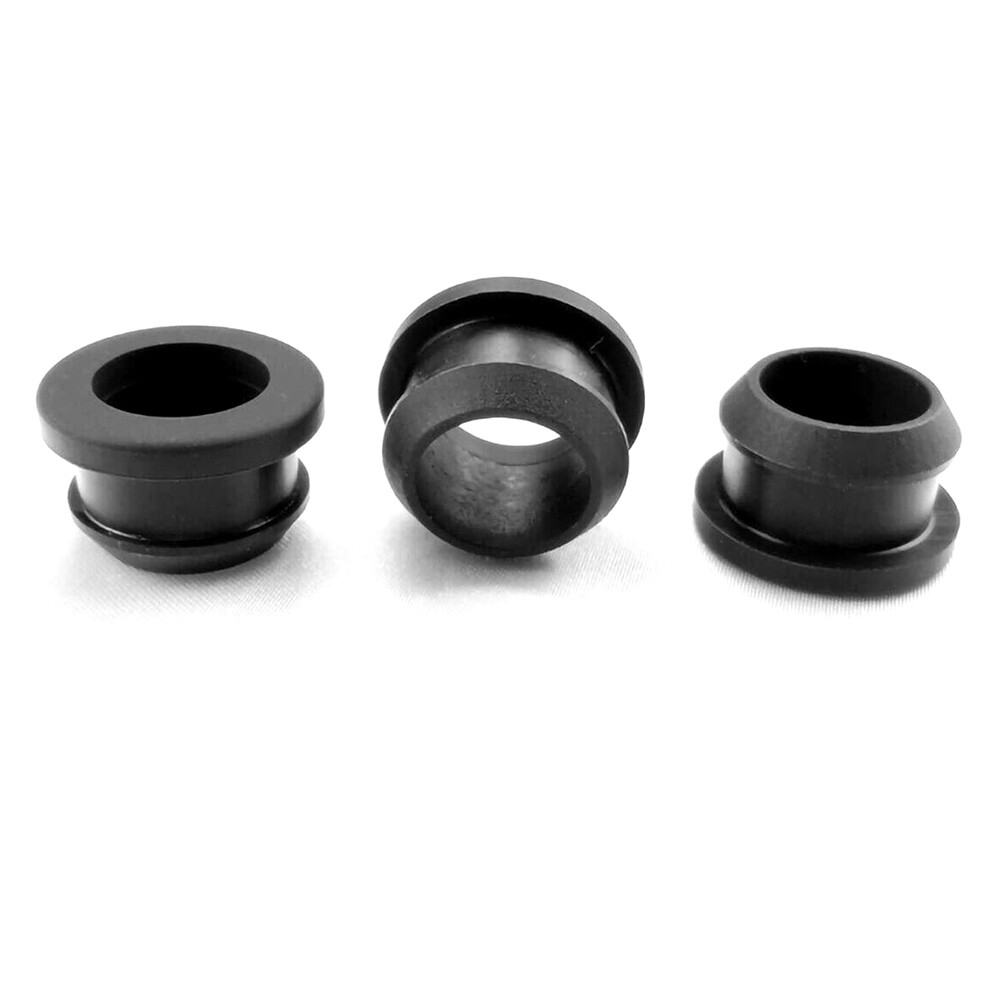 Grommet Snap-On Open Silicone Rubber Hole Plug Bung Wire Cable Protect ...
