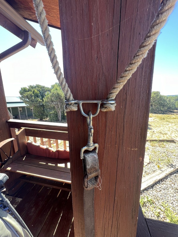Custom, Stiff-Rope Tie Down Headstall, With 2 Buckle Flat Nylon, Tie ...
