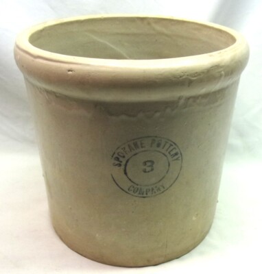 Good Looking Antique SPOKANE POTTERY COMPANY 3 Gallon Crock | eBay