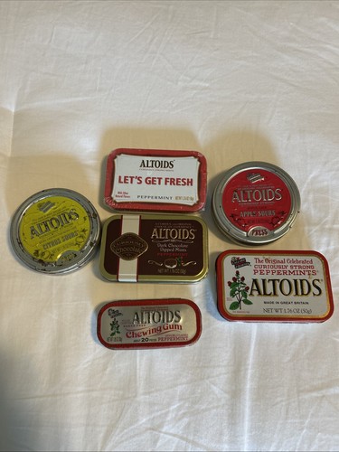 Altoids Tin Collection: Lot Of 6: With Altoid Chewing Gum Vintage Tin ...