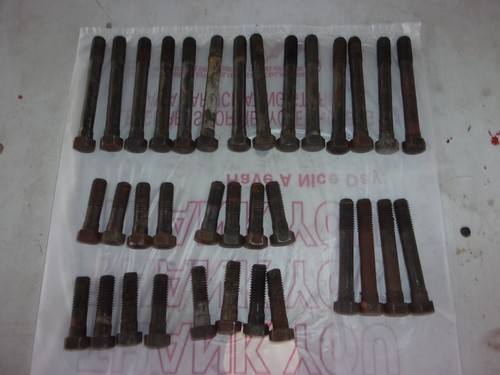 SMALL BLOCK CHEVY COMPLETE HEAD BOLT SET (USED) 283 305 327 350 400 | eBay