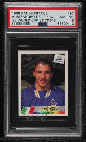 1998 Panini France 98 Album Stickers Alessandro Del Piero #97 PSA 8 | eBay