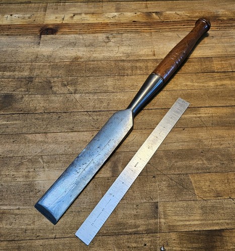 RARE Antique SLICK CHISEL 1¾" Timber Framing Chisel 1880s PECK STOWE ...