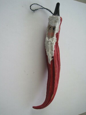 Santa Chili Ornament Real Chili | eBay