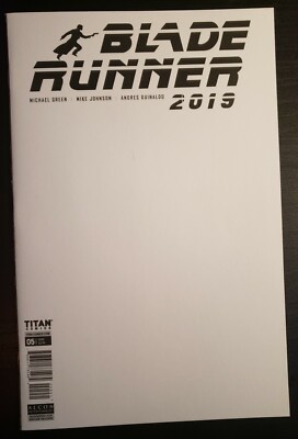 Blade Runner 2019 #5 blank sketch cover 1st print Titan Publishing VF ...