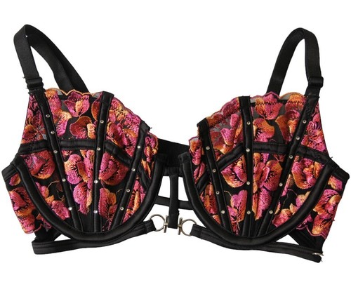 Bras N Things VAMP Self Love Floral Embroidered Underwire Bra Size 30C ...