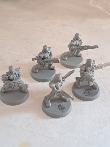Warhammer 40k Necromunda 1st Edition 1995 5x Plastic Orlock Miniatures ...