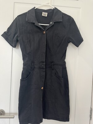 Insight Dark Grey Denim Dress | eBay Australia